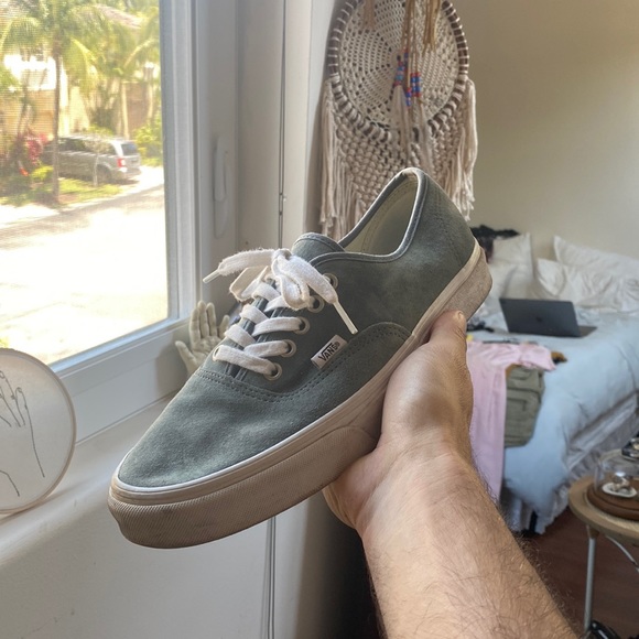 Vans | Shoes | Vans Authentic Turquoise Suede Us 5 Eur 44 Like New ...